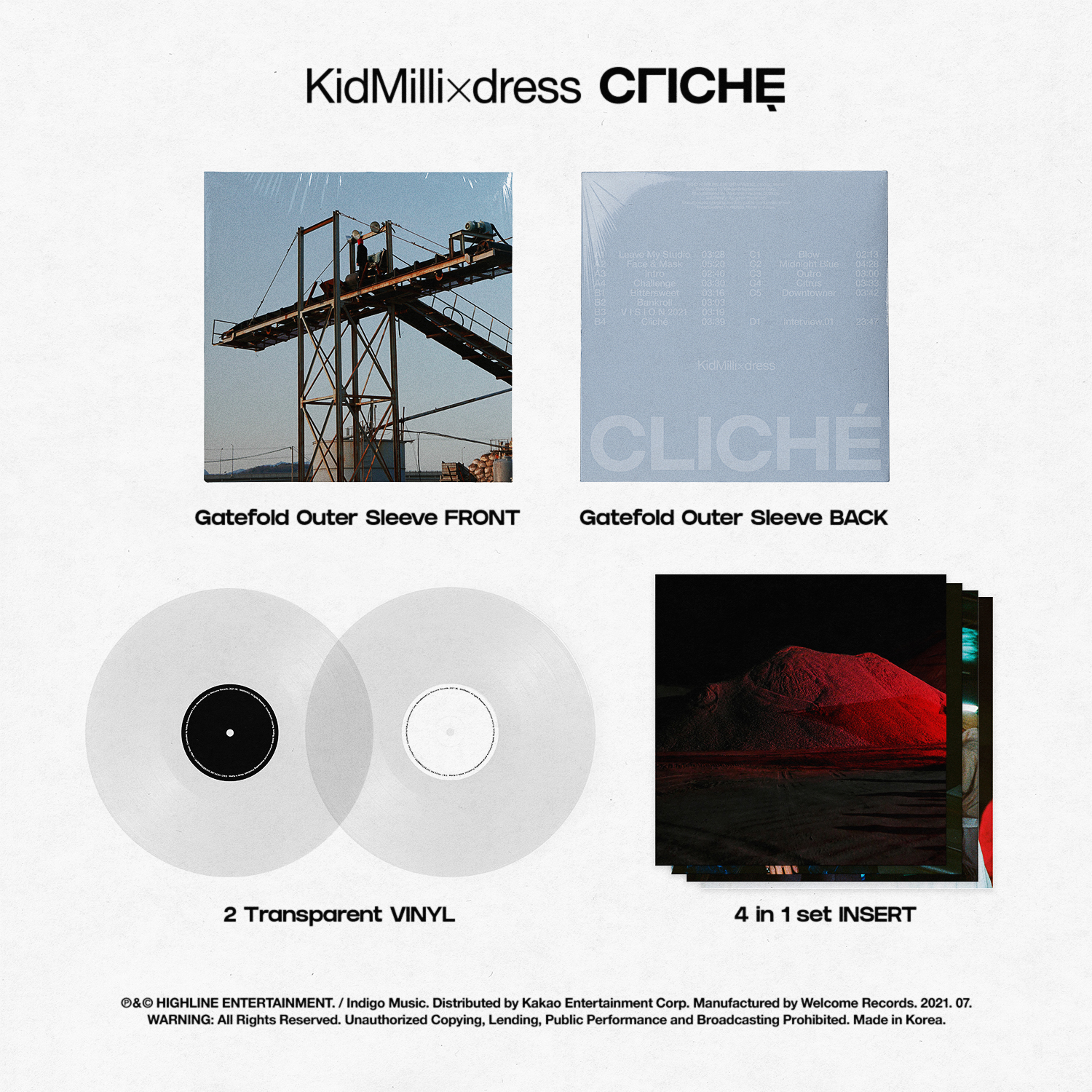 cn.ktown4u.com : Kid Milli X dress - [Cliché] (LP 专辑) (2LP)